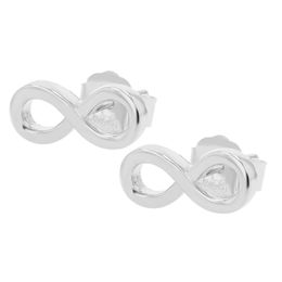 Adelia&acute;s Paar Ohrh&auml;nger ADELIA&acute;S "Ohrringe &ndash; Ohrstecker Unendlichkeitszeichen aus 925 Silber", Damen, Gr. Damen, Silber 925 (Sterlingsilber), silber, Ohrringe, Geschenkidee: zeitlos und vielseitig