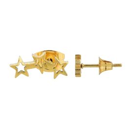 Adelia&acute;s Paar Ohrh&auml;nger ADELIA&acute;S "Ohrringe &ndash; Ohrstecker aus Edelstahl", Damen, Gr. Damen, Edelstahl, gold, Ohrringe, Ideal zum Verschenken &ndash; schlicht und stilvoll