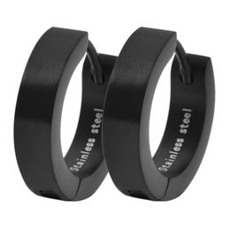 Adelia&acute;s Klappcreolen ADELIA&acute;S "Ohrringe &ndash; Klappcreole aus Edelstahl", Damen, Gr. Damen, Edelstahl, schwarz, Ohrringe Klappcreolen, Zum Verschenken &ndash; ideal zum Muttertag
