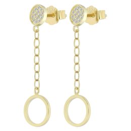 Adelia&acute;s Paar Ohrh&auml;nger ADELIA&acute;S "Ohrringe &ndash; Ohrstecker aus 925 Silber", Damen, Gr. Damen, Silber 925 (Sterlingsilber), gold, Ohrringe, Eine sch&ouml;ne Geschenkidee f&uuml;r jeden Anlass
