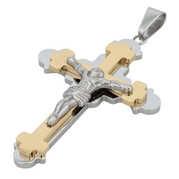 Adelia&acute;s Kettenanh&auml;nger ADELIA&acute;S "Anh&auml;nger &ndash; Kreuzanh&auml;nger aus Edelstahl", braun, Schmuckanh&auml;nger, Damen, Edelstahl, Kettenanh&auml;nger, Ein Geschenk, das Freude macht