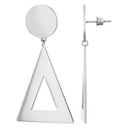 Adelia&acute;s Paar Ohrh&auml;nger ADELIA&acute;S "Ohrringe &ndash; Ohrstecker aus Edelstahl", Damen, Gr. Damen, Edelstahl, silber, Ohrringe, Geschenkidee: zeitlos und vielseitig