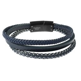 Adelia&acute;s Armband ADELIA&acute;S "Armband &ndash; Lederarmband aus Leder 19 cm", blau, Armb&auml;nder, Herren, 19cm, Leder, Armband, Sch&ouml;ne Geschenkidee zum einfach so