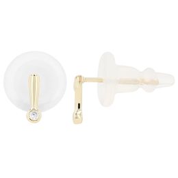 Adelia&acute;s Paar Ohrh&auml;nger ADELIA&acute;S "Ohrringe &ndash; Ohrstecker aus 925 Silber mit Zirkonia", Damen, Gr. Damen, Silber 925 (Sterlingsilber), gold, Ohrringe, Zum Verschenken an Menschen, die Ihnen am Herzen liegen