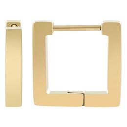 Adelia&acute;s Klappcreolen ADELIA&acute;S "Ohrringe &ndash; Klappcreole aus Edelstahl", Damen, Gr. Damen, Edelstahl, gold, Ohrringe Klappcreolen, Zum Verschenken &ndash; ideal zum Geburtstag