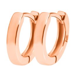 Adelia&acute;s Klappcreolen ADELIA&acute;S "Ohrringe &ndash; Klappcreole aus 925 Silber", Damen, Gr. Damen, Silber 925 (Sterlingsilber), gold, Ohrringe Klappcreolen, Zum Verschenken &ndash; ideal zum Geburtstag