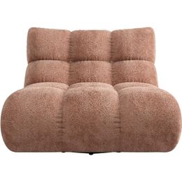 1,5-Sitzer Home Affaire "Cozy Bubble, 360 drehbarer Sessel, Breite 107 cm", rosewood, B:112cm H:85cm T:108cm, 100% Polyester, Sofas, mit eleganter Steppung, Rundumbezug & weicher Polsterung