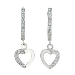 Adelia&acute;s Kettenanh&auml;nger ADELIA&acute;S "Anh&auml;nger &ndash; Herzanh&auml;nger aus 925 Silber", silber, Schmuckanh&auml;nger, Damen, Silber 925 (Sterlingsilber), Kettenanh&auml;nger, Sch&ouml;ne Geschenkidee zum Valentinstag