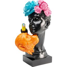 Dekofigur KARE DESIGN "Jungle Lady 40cm", schwarz, B:24cm H:40cm T:16cm, Polyresin, Dekofiguren