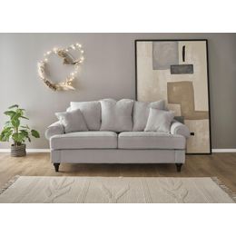 3-Sitzer OTTO HOME "WESTMINSTER", grau (lichtgrau), B:200cm H:95cm T:100cm, Sofas, mit Federkern-Polsterung