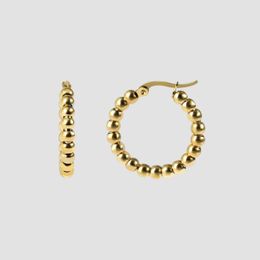 Adelia&acute;s Paar Creolen ADELIA&acute;S "Ohrringe &ndash; Creole aus Edelstahl mit Perle", Damen, Gr. Damen, Edelstahl, gold, Ohrringe, Ideal als Geschenk &ndash; dezent und elegant