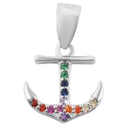 Adelia&acute;s Kettenanh&auml;nger ADELIA&acute;S "Anh&auml;nger aus 925 Silber mit Zirkonia", bunt (silber), Schmuckanh&auml;nger, Damen, Silber 925 (Sterlingsilber), Kettenanh&auml;nger, Zum Verschenken an Menschen, die Ihnen am Herzen liegen