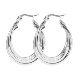 Adelia&acute;s Paar Creolen ADELIA&acute;S "Ohrringe &ndash; Creole aus Edelstahl", Damen, Gr. Damen, Edelstahl, silber, Ohrringe, Eine sch&ouml;ne Geschenkidee f&uuml;r jeden Anlass