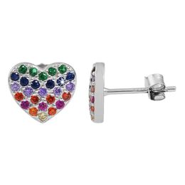 Adelia&acute;s Paar Ohrh&auml;nger ADELIA&acute;S "Ohrringe &ndash; Ohrstecker aus 925 Silber mit Zirkonia", Damen, Gr. Damen, Silber 925 (Sterlingsilber), silber, Ohrringe, Zum Verschenken &ndash; ideal zum Jubil&auml;um