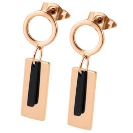 Adelia&acute;s Paar Ohrh&auml;nger ADELIA&acute;S "Ohrringe &ndash; Ohrstecker aus Edelstahl", Damen, Gr. Damen, Edelstahl, rosa (gold), Ohrringe, Zum Verschenken &ndash; passend f&uuml;r viele Anl&auml;sse