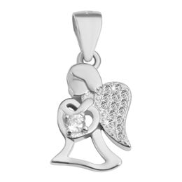 Adelia&acute;s Kettenanh&auml;nger ADELIA&acute;S "Anh&auml;nger &ndash; Herzanh&auml;nger aus 925 Silber mit Zirkonia", silber, Schmuckanh&auml;nger, Damen, Silber 925 (Sterlingsilber), Kettenanh&auml;nger, Sch&ouml;ne Geschenkidee zum einen besonderen Tag