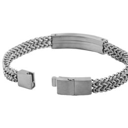 Adelia&acute;s Armband ADELIA&acute;S "Armband &ndash; Panzerarmband aus Edelstahl 22,5 cm", silber, Armb&auml;nder, Damen, 22cm, Edelstahl, Armband, Perfekt als Geschenk f&uuml;r besondere Menschen