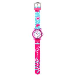 Quarzuhr Scout "The IT-Collection", bunt, Armbanduhren, Kinder, Quarzuhr, Armbanduhr, Kinderuhr, Lernuhr, M&auml;dchen, Blumen, Flamingo, Geschenk
