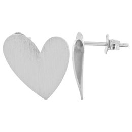 Adelia&acute;s Paar Ohrh&auml;nger ADELIA&acute;S "Ohrringe &ndash; Ohrstecker Herz aus 925 Silber", Damen, Gr. Damen, Silber 925 (Sterlingsilber), silber, Ohrringe, Zum Verschenken &ndash; passend f&uuml;r viele Anl&auml;sse