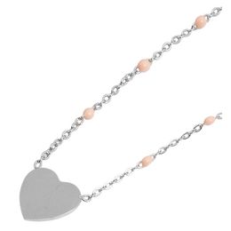 Adelia&acute;s Kette ohne Anh&auml;nger ADELIA&acute;S "Halskette mit Anh&auml;nger &ndash; Herz aus Edelstahl", silber, Halsketten, Damen, 43cm, Edelstahl, Sch&ouml;ne Geschenkidee zum Valentinstag