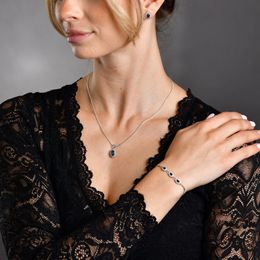 Adelia&acute;s Kettenanh&auml;nger ADELIA&acute;S "Anh&auml;nger aus 925 Silber mit Zirkonia", blau (silber), Schmuckanh&auml;nger, Damen, Silber 925 (Sterlingsilber), Kettenanh&auml;nger, Ein kleines Geschenk mit gro&szlig;er Wirkung