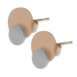 Adelia&acute;s Paar Ohrh&auml;nger ADELIA&acute;S "Ohrringe &ndash; Ohrstecker aus Edelstahl", Damen, Gr. Damen, Edelstahl, rosa (silber), Ohrringe, Perfekt zum Verschenken an besondere Menschen