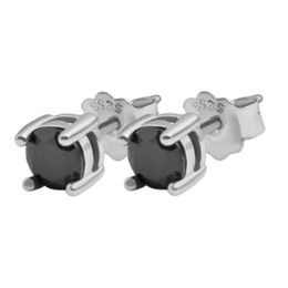 Adelia&acute;s Paar Ohrh&auml;nger ADELIA&acute;S "Ohrringe &ndash; Ohrstecker aus 925 Silber mit Zirkonia", Damen, Gr. Damen, Silber 925 (Sterlingsilber), schwarz (silber), Ohrringe, Zum Verschenken &ndash; ideal zum einfach so