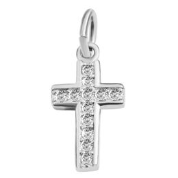 Adelia&acute;s Kettenanh&auml;nger ADELIA&acute;S "Anh&auml;nger &ndash; Kreuz Kreuzanh&auml;nger aus 925 Silber mit Zirkonia", silber, Schmuckanh&auml;nger, Damen, Silber 925 (Sterlingsilber), Kettenanh&auml;nger, Ein Geschenk, das Freude macht