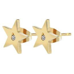 Adelia&acute;s Paar Ohrh&auml;nger ADELIA&acute;S "Ohrringe &ndash; Ohrstecker aus Edelstahl mit Strass Steinchen", Damen, Gr. Damen, Edelstahl, gold, Ohrringe, Ein stilvolles Geschenk f&uuml;r besondere Momente