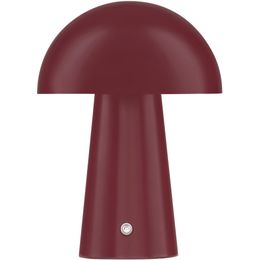 NOVA LUCE Tischleuchte "ANDE", rot, 1, &Oslash; 16cm H: 22cm, 1 Stk., Leuchten, Tischleuchte
