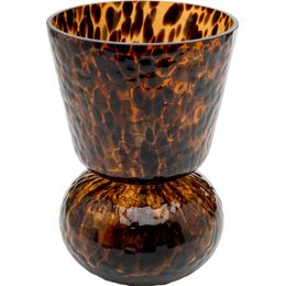 Dekovase KARE DESIGN "Caramel", braun, B:17,5cm H:25,5cm T:17,5cm, Glas, Vasen, 25 oder 37 cm