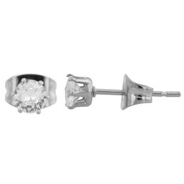 Adelia&acute;s Paar Ohrh&auml;nger ADELIA&acute;S "Ohrringe &ndash; Ohrstecker aus Edelstahl mit Zirkonia", Damen, Gr. Damen, Edelstahl, silber, Ohrringe, Geschenkidee: zeitlos und vielseitig