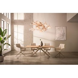 Esstisch Home Affaire "Toronto", natur, taupe, natur, B:200cm H:77cm T:100cm, Tische, Esstisch