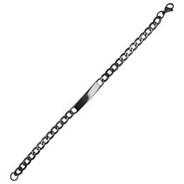 Adelia&acute;s Armband ADELIA&acute;S "Armband &ndash; Panzerarmband aus Edelstahl 19 cm", schwarz, Armb&auml;nder, Damen, 19cm, Edelstahl, Armband, Geschenkidee: zeitlos und vielseitig