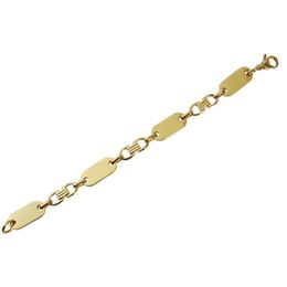 Adelia&acute;s Armband ADELIA&acute;S "Armband aus Edelstahl 21 cm", gold, Armb&auml;nder, Damen, 21cm, Edelstahl, Armband, Zum Verschenken &ndash; ideal zum Valentinstag
