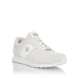 Sneaker Philipp Plein "Hexagon", Herren, Gr. 36, Normalschaft, 01, wei&szlig;, Schuhe Sneaker