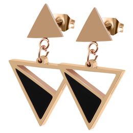 Adelia&acute;s Paar Ohrh&auml;nger ADELIA&acute;S "Ohrringe &ndash; Ohrstecker aus Edelstahl", Damen, Gr. Damen, Edelstahl, rosa (gold), Ohrringe, Geschenkidee: zeitlos und vielseitig