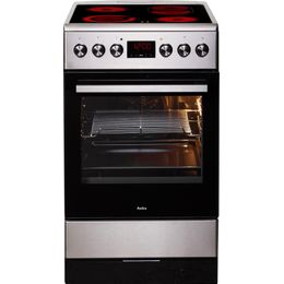 Amica Elektro-Standherd "SHC 903 001 E", Energieeffizienz: A (A+++-D), silber (edelstahlfarben), Herdsets, Komfortables Kochen und Backen mit bequemer Handhabung, Topseller