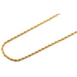 Adelia&acute;s Kette ohne Anh&auml;nger ADELIA&acute;S "Halskette &ndash; Kordelkette aus Edelstahl" Gr. 40, gold, Halsketten, Damen, 40, Edelstahl, Perfekt zum Verschenken an besondere Menschen