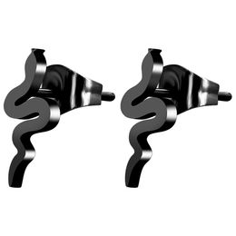Adelia&acute;s Paar Ohrh&auml;nger ADELIA&acute;S "Ohrringe &ndash; Ohrstecker aus Edelstahl", Damen, Gr. Damen, Edelstahl, schwarz, Ohrringe, Sch&ouml;ne Geschenkidee zum Valentinstag