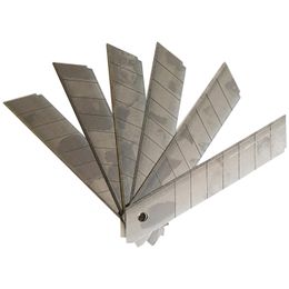 A.S. Cr&eacute;ation Cuttermesser A.S. CR&Eacute;ATION "Cutterklingen", silber (silberfarben), B:0,02cm L:0,13cm, Schneidewerkzeuge, 10 St&uuml;ck, 18 mm breit