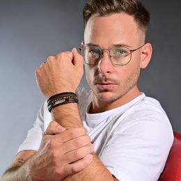 Adelia&acute;s Armband ADELIA&acute;S "Armband &ndash; Lederarmband aus Leder mit Tigerauge 19 cm", braun, Armb&auml;nder, Herren, 19cm, Leder, Armband, Ein kleines Geschenk mit gro&szlig;er Wirkung