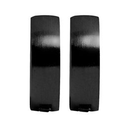 Adelia&acute;s Klappcreolen ADELIA&acute;S "Ohrringe &ndash; Klappcreole aus Edelstahl", Damen, Gr. Damen, Edelstahl, schwarz, Ohrringe Klappcreolen, Zum Verschenken &ndash; passend f&uuml;r viele Anl&auml;sse