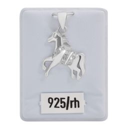 Adelia&acute;s Kettenanh&auml;nger ADELIA&acute;S "Anh&auml;nger &ndash; Pferd Anh&auml;nger aus 925 Silber mit Zirkonia", silber, Schmuckanh&auml;nger, Damen, Silber 925 (Sterlingsilber), Kettenanh&auml;nger, Sch&ouml;ne Geschenkidee zum einfach so