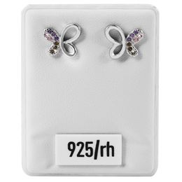 Adelia&acute;s Paar Ohrh&auml;nger ADELIA&acute;S "Ohrringe &ndash; Ohrstecker aus 925 Silber mit Zirkonia", Damen, Gr. Damen, Silber 925 (Sterlingsilber), bunt (silber), Ohrringe, Zum Verschenken &ndash; ideal zum Muttertag
