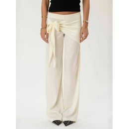 Chinohose ITS MAY "ITS MAY Trouser Violetta", Damen, Gr. M, Normalgr&ouml;&szlig;en, wei&szlig;, Obermaterial: 100% Polyester, Hosen Chinohose