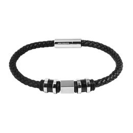 Adelia&acute;s Armband ADELIA&acute;S "Armband &ndash; Lederarmband aus Leder 21,5 cm", schwarz, Armb&auml;nder, Damen, 22cm, Leder, Armband, Sch&ouml;ne Geschenkidee zum Weihnachten