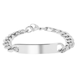 Adelia&acute;s Armband ADELIA&acute;S "Armband &ndash; Panzerarmband aus Edelstahl 21 cm", silber, Armb&auml;nder, Herren, 21cm, Edelstahl, Armband, Ein kleines Geschenk mit gro&szlig;er Wirkung