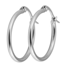 Adelia&acute;s Paar Creolen ADELIA&acute;S "Ohrringe &ndash; Creole aus Edelstahl", Damen, Gr. Damen, Edelstahl, silber, Ohrringe, Perfekt als Geschenk zum Weihnachten