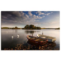 Wandbild Artland "Herbstimpressonen am See", farbe bild(er): naturfarben, B:120cm H:80cm, Bilder, als Alubild, Leinwandbild, Poster, Wandaufkleber in verschied. Gr&ouml;&szlig;en